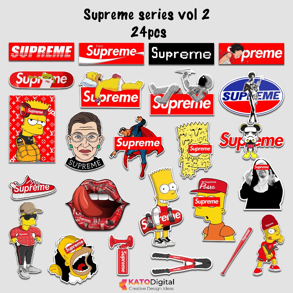 Jual Stiker Brand Waterproof Aesthetic Laptop Koper Sticker Helm Motor ...