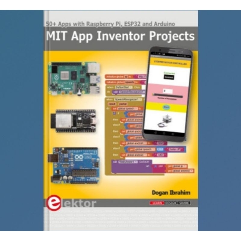 Jual Buku Mit App Inventor Projects 50 Android Apps With Raspberry Pi Esp32 And Arduino