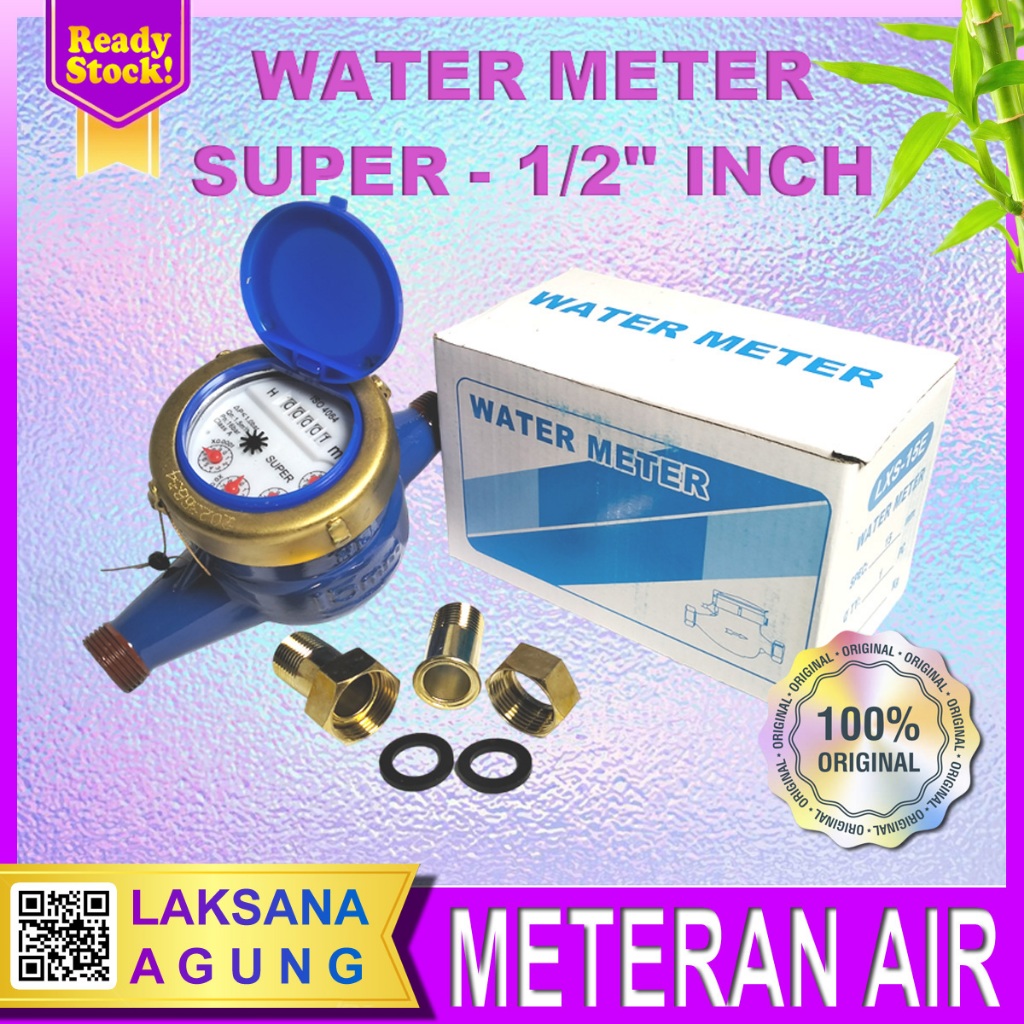 Jual Meteran air besi 1/2 inch | Meteran air SUPER - IMD- AMNB - MIAMI | Water meter SNI pdam ...