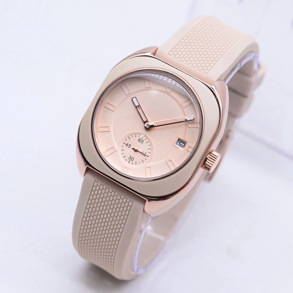 Jual Jam Tangan Quartz Analog Wanita Elegan Tali Rubber Tanggal Aktif Chrono Klasik | J-AN05 ...