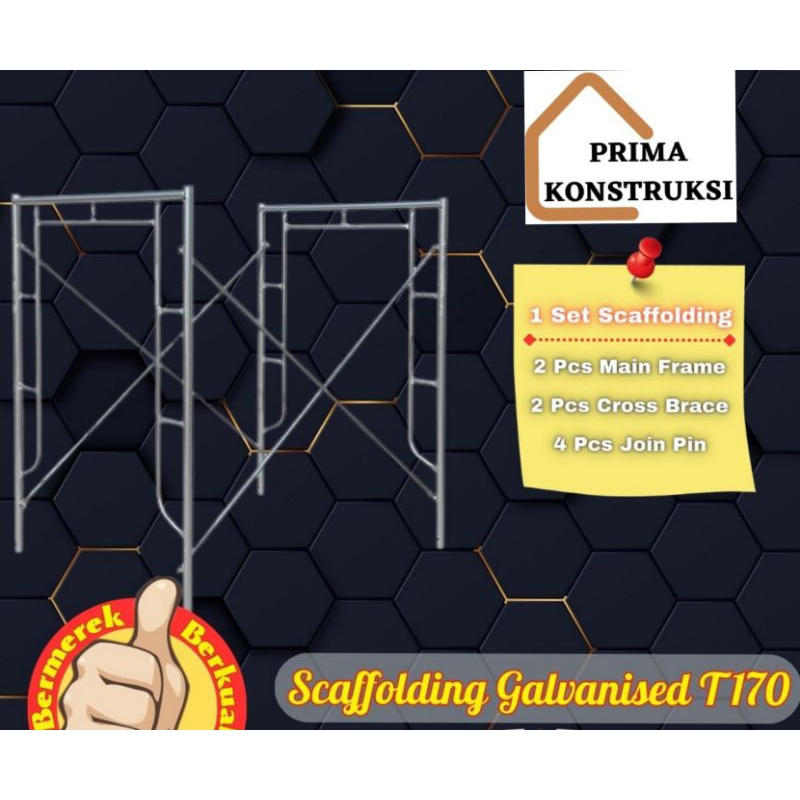 Jual scaffolding galvanis tinggi 170cm | Shopee Indonesia
