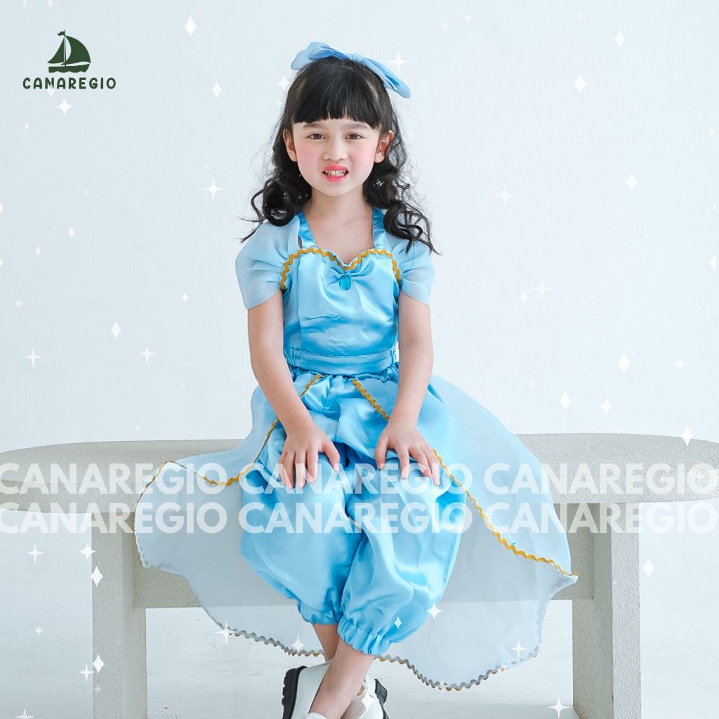 Jual Baju Princess Yasmin Aladdin Gaun Princess Jasmine Anak Perempuan ...