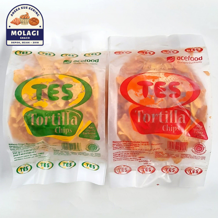 Jual Tortilla Chips TES Acefood / Keripik Jagung 225 Gram - Molagi ...