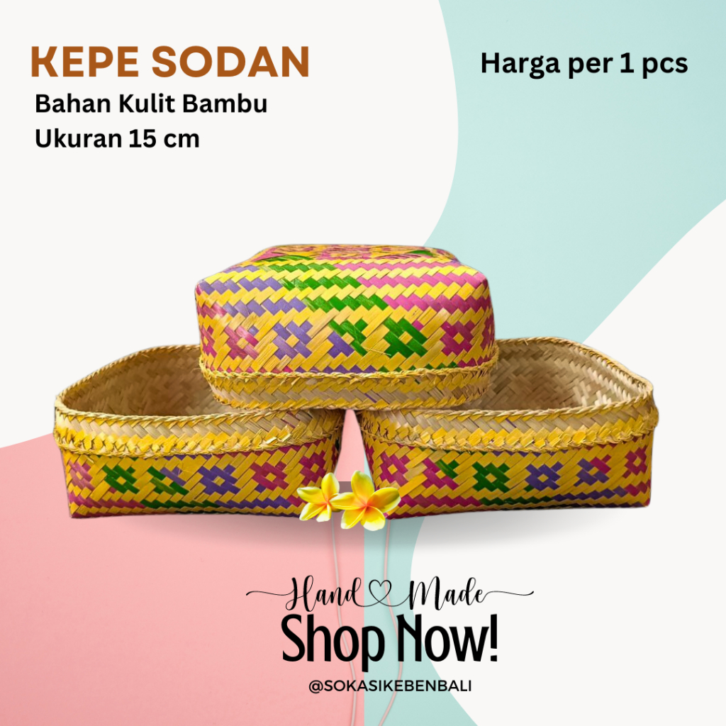 Jual Kepe Sodan Kulit Bambu Ecer| Besek| Keben| Sokasi Keben Bali ...