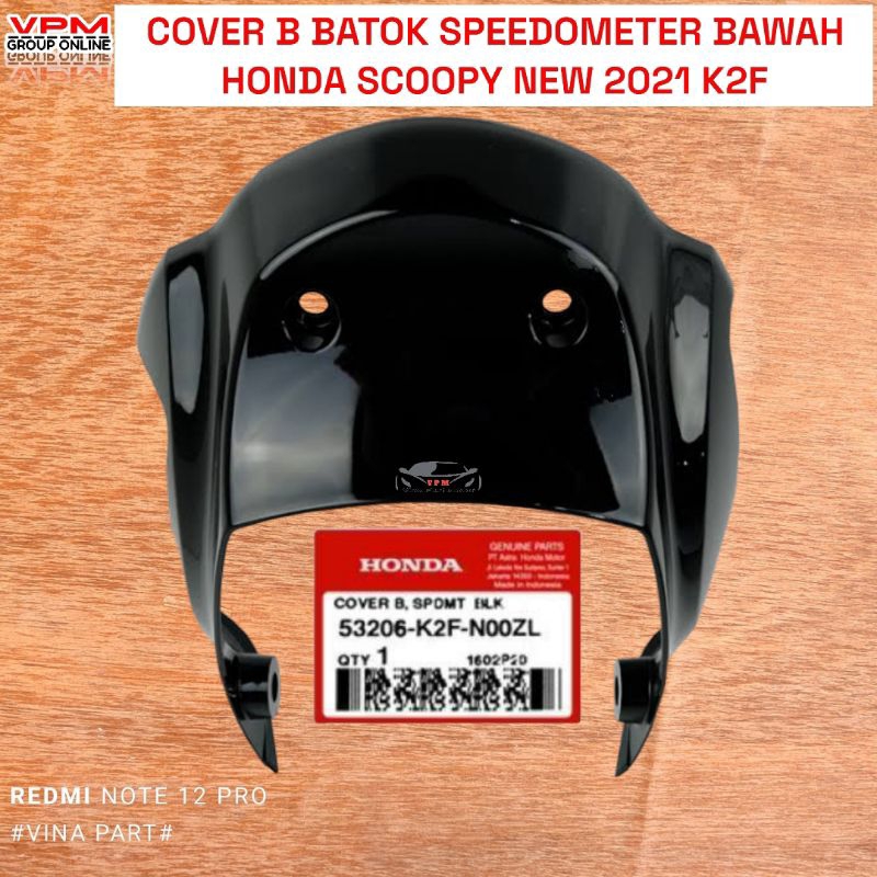 Jual cover B batok speedometer bawah scoopy new 2021 K2F original hitam ...