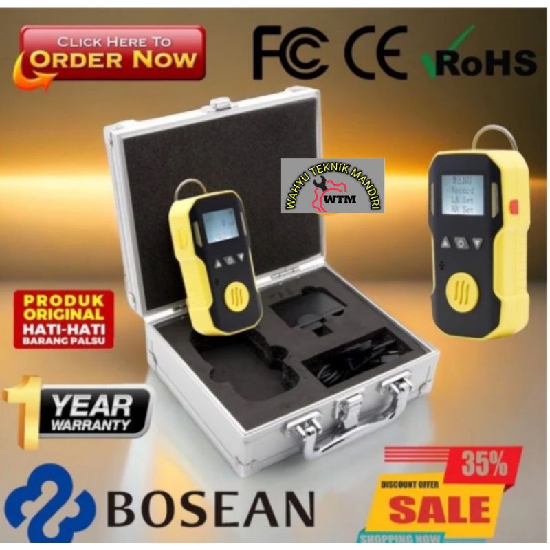 Jual Bosean C6H6 Benzene Gas Detector C6H6 Benzena Analyzer Alarm ...