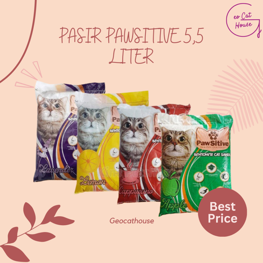 Jual Pawsitive Pasir Kucing Gumpal 5,5 Liter | Shopee Indonesia