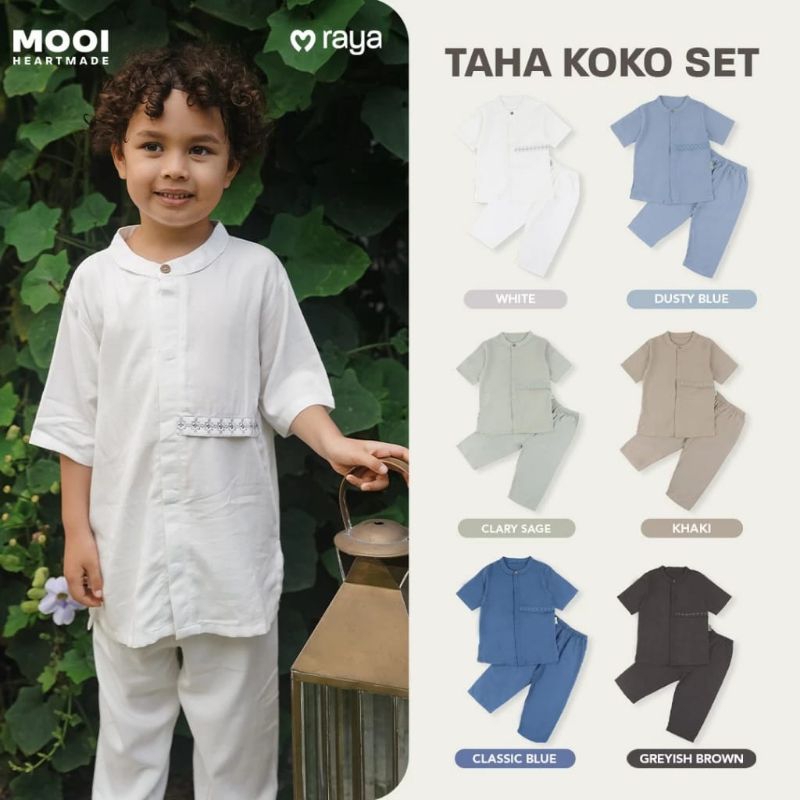 Jual MOOI TAHA DAN ADAM KOKO SET SETELAN KOKO ANAK | Shopee Indonesia