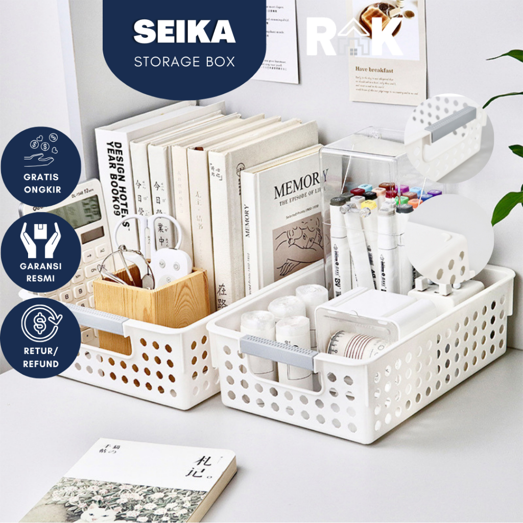 Jual RAK - SEIKA Storage Box Organizer Box Tempat Penyimpanan Barang ...
