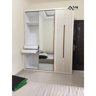 Jual Lemari Pakaian Minimalis HPL Almari pakaian HPL Wardrobe HPL ...