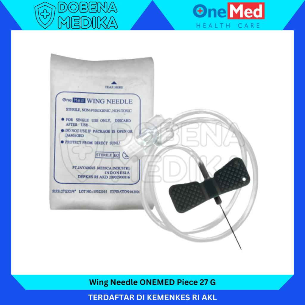 Jual Wing Needle Set OneMed 27 G | Shopee Indonesia