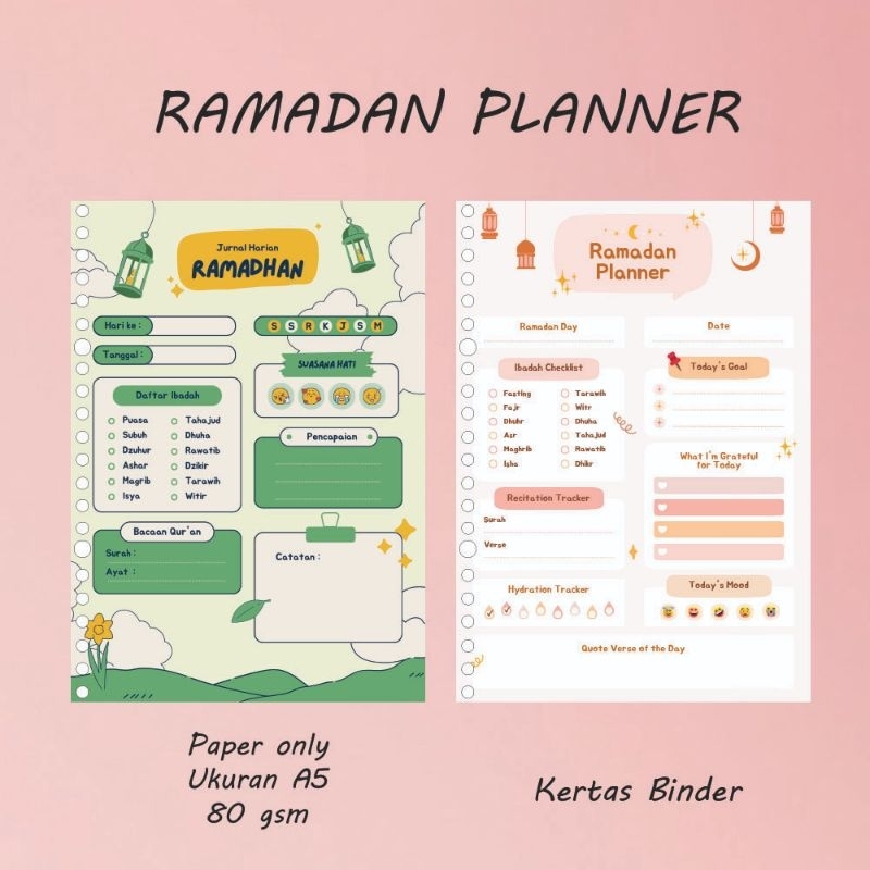 Jual Ramadan planner/Jurnal ramadan/Daily ramadan/Harian ramadan/ibadah ...