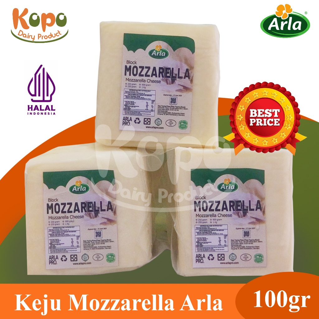 Jual Keju Mozzarella Arla - Arla Mozzarella Chesse (100gr) | Shopee ...