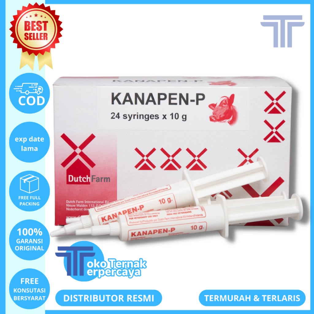 Jual KANAPEN P 10 ML - Obat Mastitis Kambing - Obat Mastitis Sapi ...