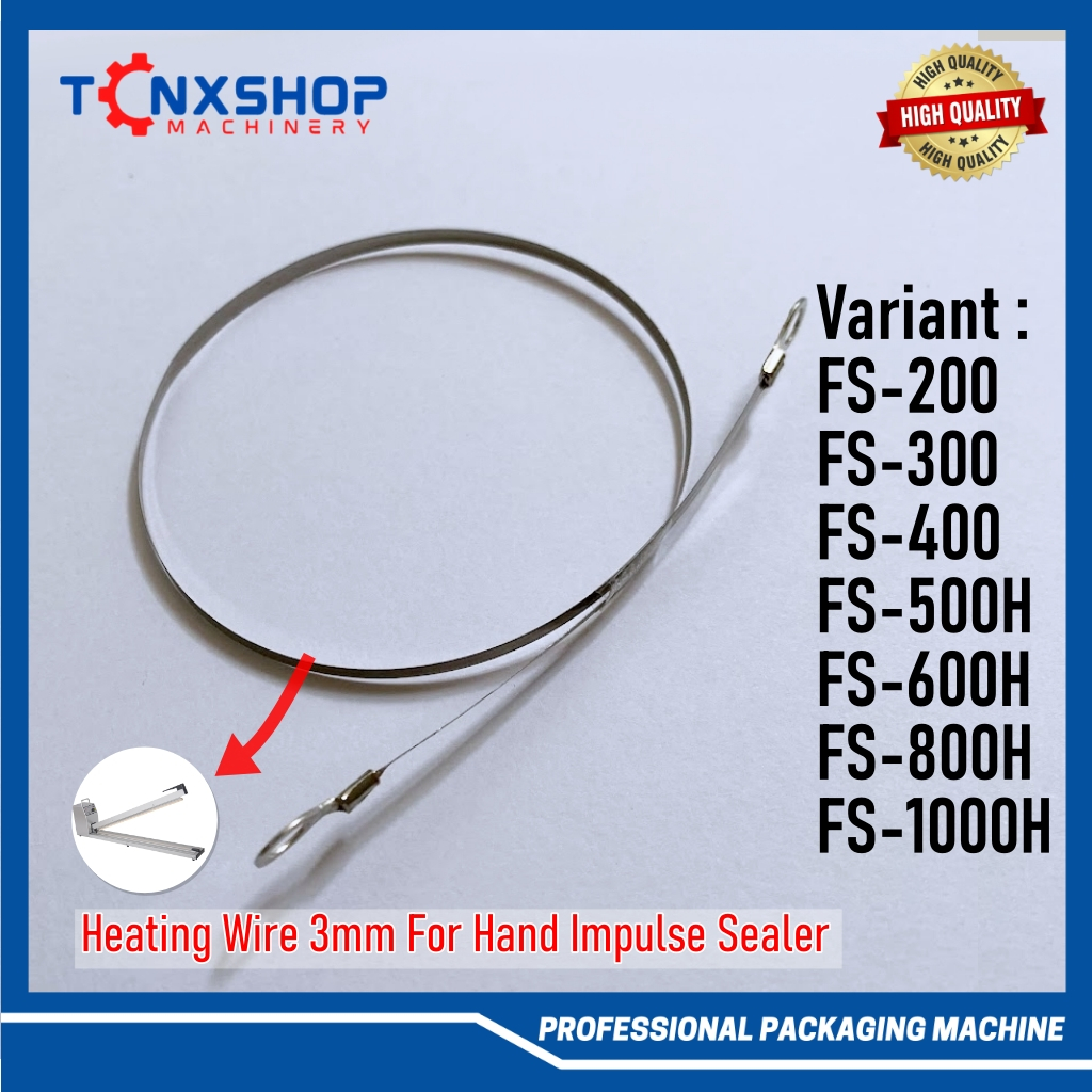 Jual Element Heating Wire Hand Impulse Sealer Plat Kawat Pemanas Lebar ...