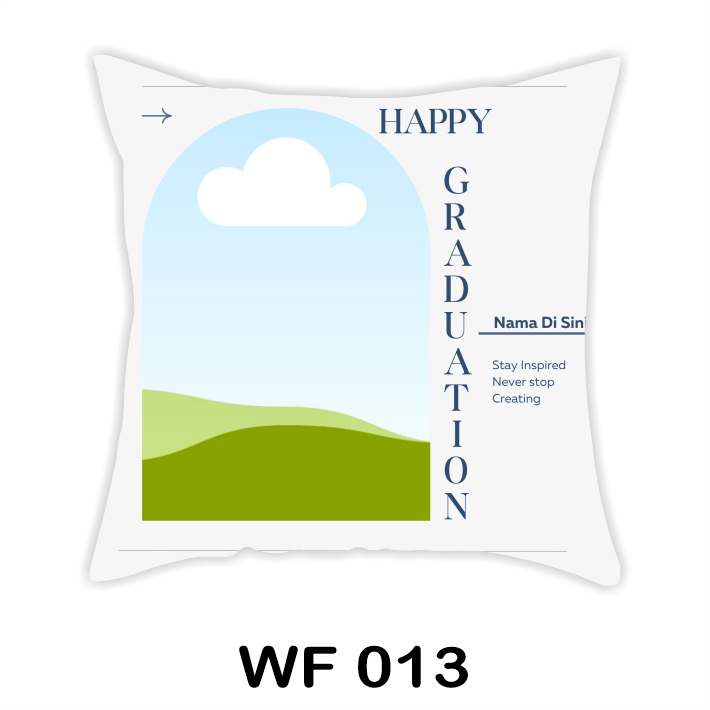 Jual Kenwustore Bantal Wisuda Custom Foto Frame 30x30 cm - Bantal ...