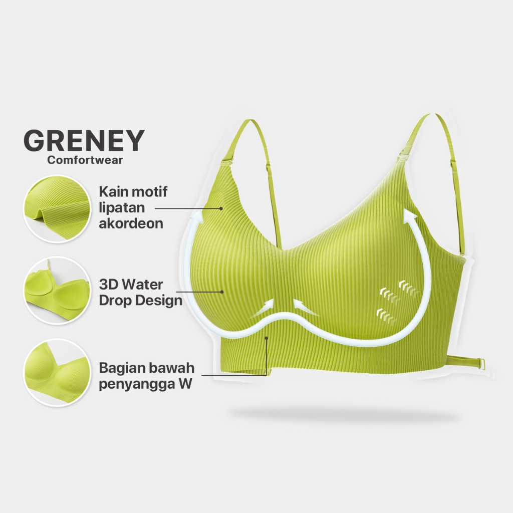 Jual GRENEY-I.M.S-Bra Akordeon Punggung Cantik U Seamless Penyangga ...