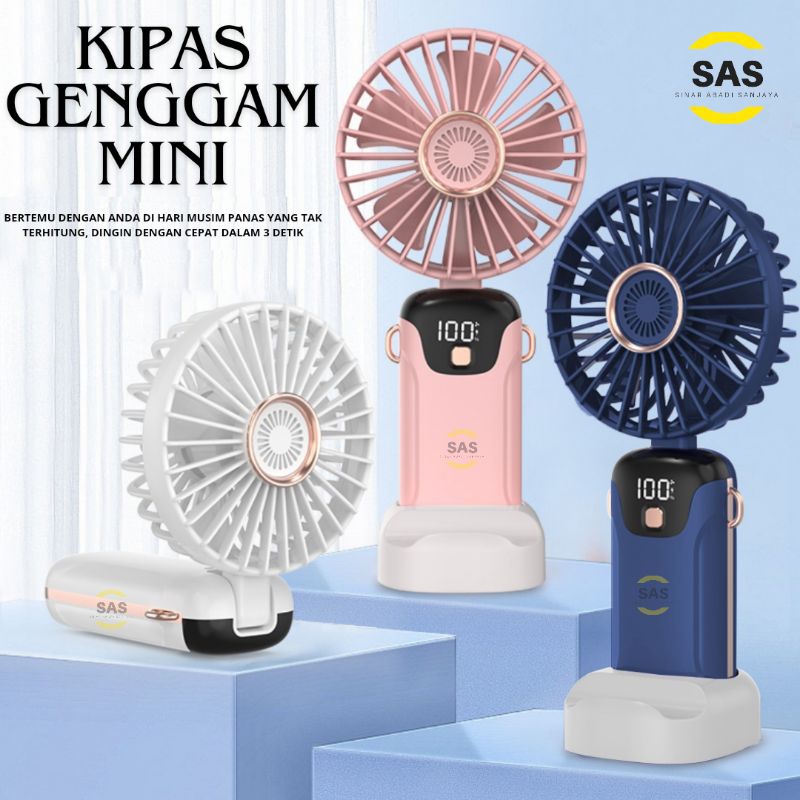 Jual [SAS] Kipas Angin Mini Portable Usb / Kipas Lipat Genggam Mini ...