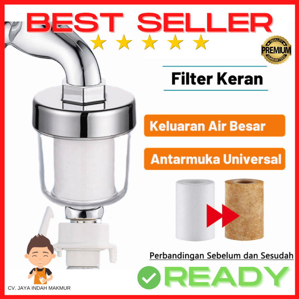Jual SINGEN Filter Keran Air Universal Bahan Katun PP 1/2 Inch ...