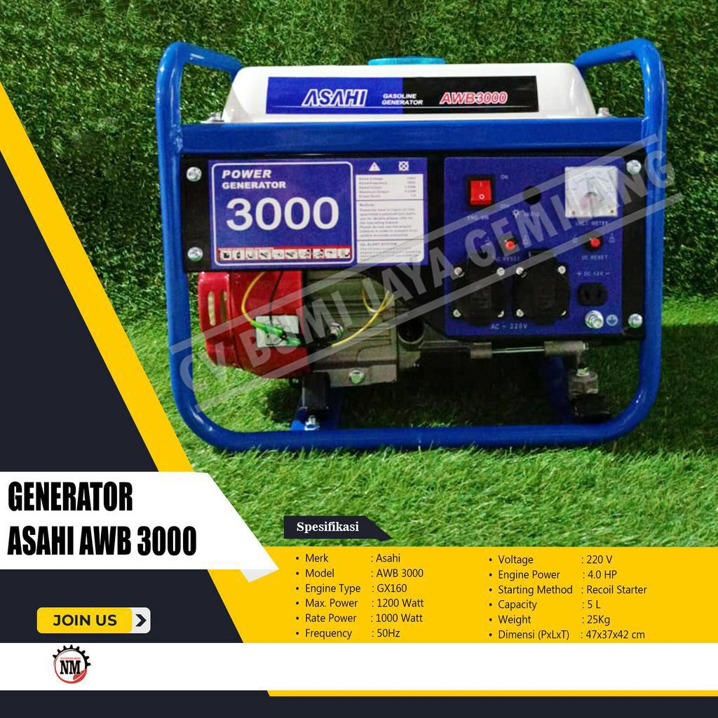 Jual MESIN GENSET / GENERATOR ASAHI AWB 3000 | Shopee Indonesia