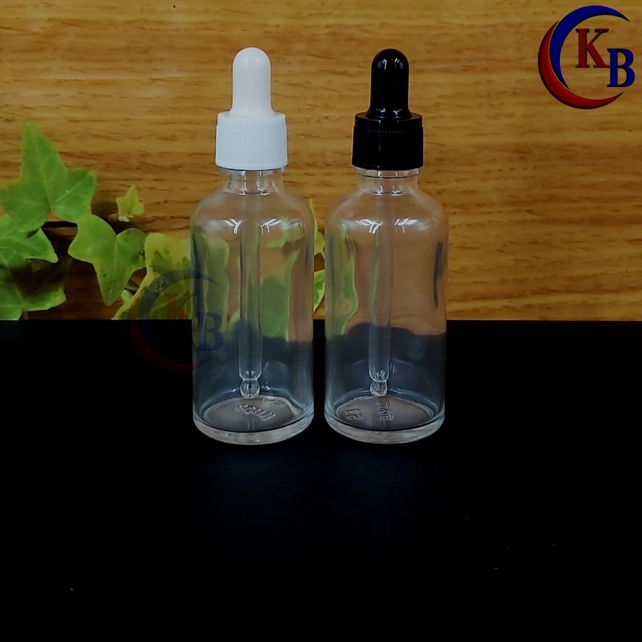 Jual BOTOL PIPET 50 ML SERUM TETES NON SEGEL / BOTOL KACA CLEAR TEBAL ...