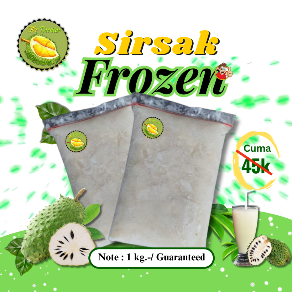Jual Buah Sirsak Frozen ( 100% Full Daging Sirsak Tanpa Campuran ) 1kg ...