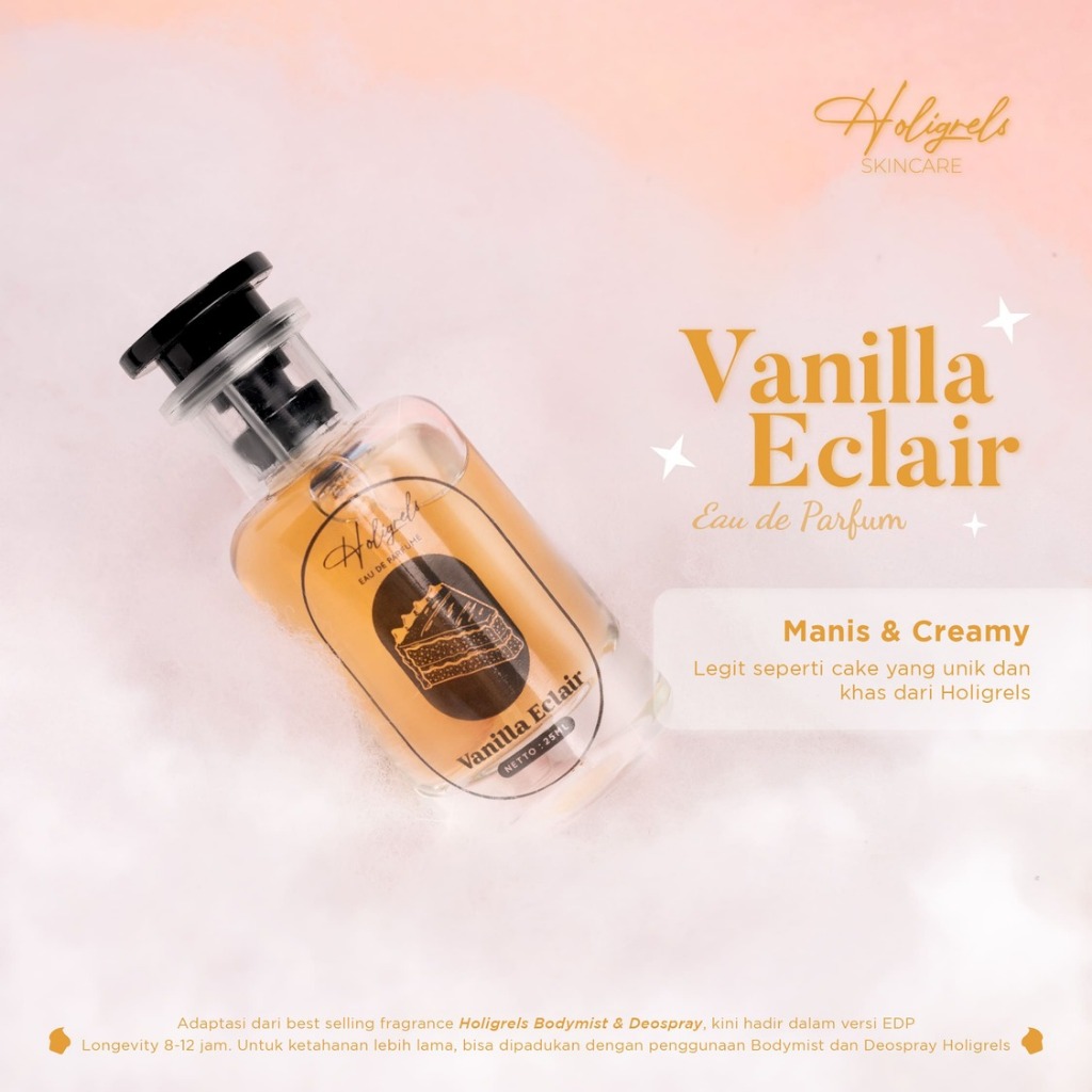 Jual NEW EDP VANILLA ECLAIR BY HOLIGRELS | Shopee Indonesia