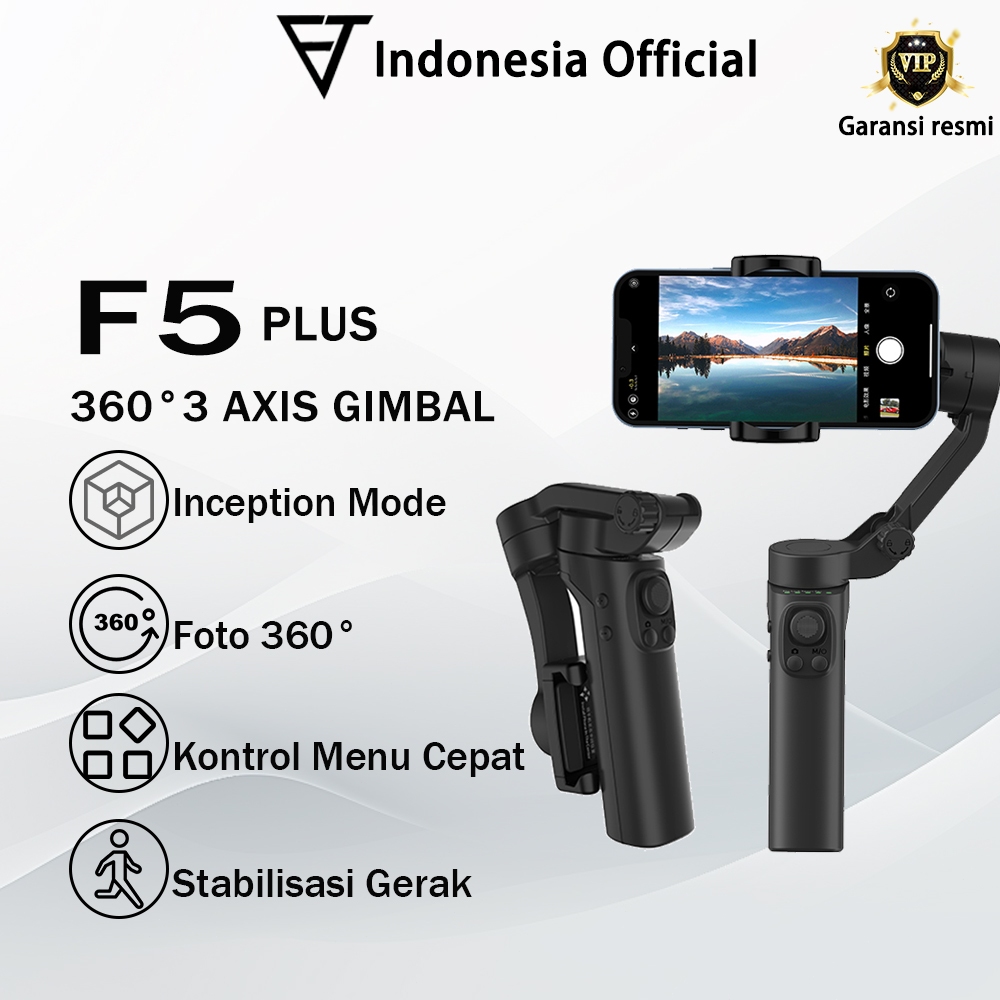 Jual FTT F5PLUS 3 Axis Smartphone & Action Cam Gimba HP Kamera AI ...