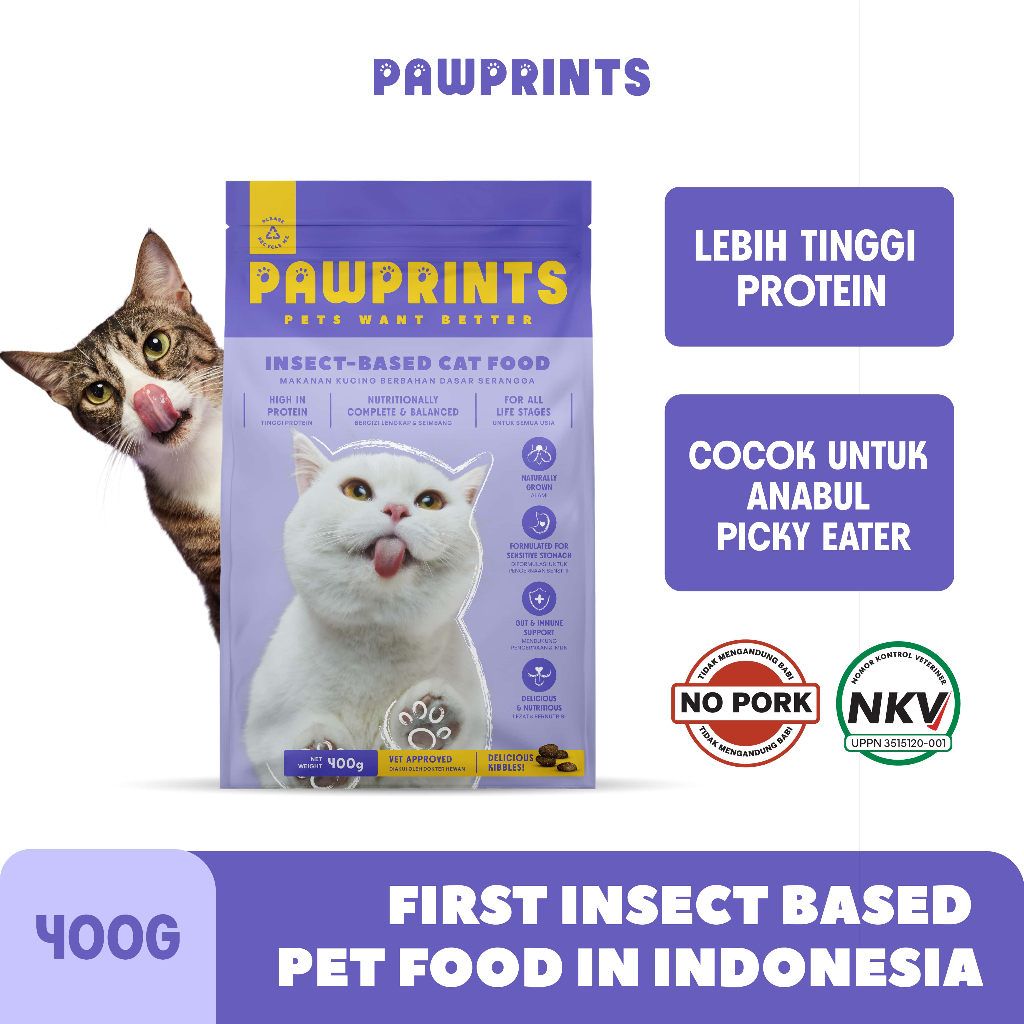 Jual PROMO BELI 1 GRATIS 1 Makanan Kucing PAWPRINTS Makanan Kucing Cat ...