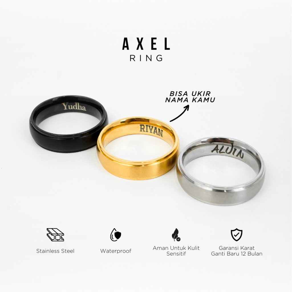 Jual PROJECT NINETYSEVEN - Axel Ring - Cincin Titanium Bebas Custom ...