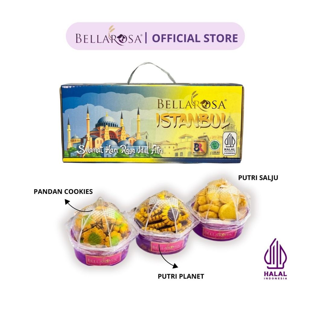 Jual BELLAROSA Paket Istanbul Kue Snack Makanan Ringan Untuk Hari Raya ...