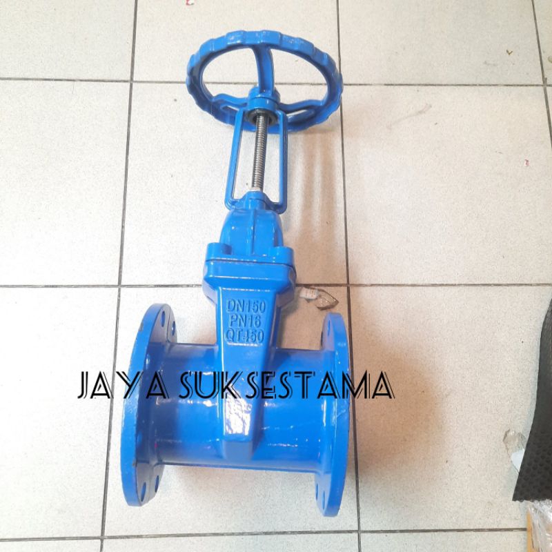 Jual Gate Valve Cast Iron PN16 10" inch DN 250 Gate Valve CI PN 16 ...