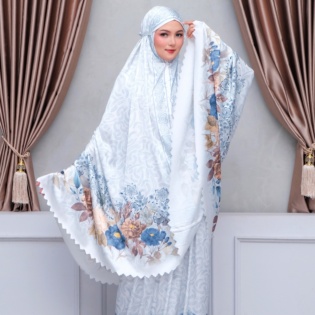 Jual Mukena Travel Premium 2in1 Armania Silky jumbo set sejadah mewah ...