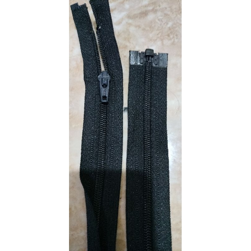 Jual resleting kamisol ykk no3 hitam coil kepala normal pjg 60cm ...