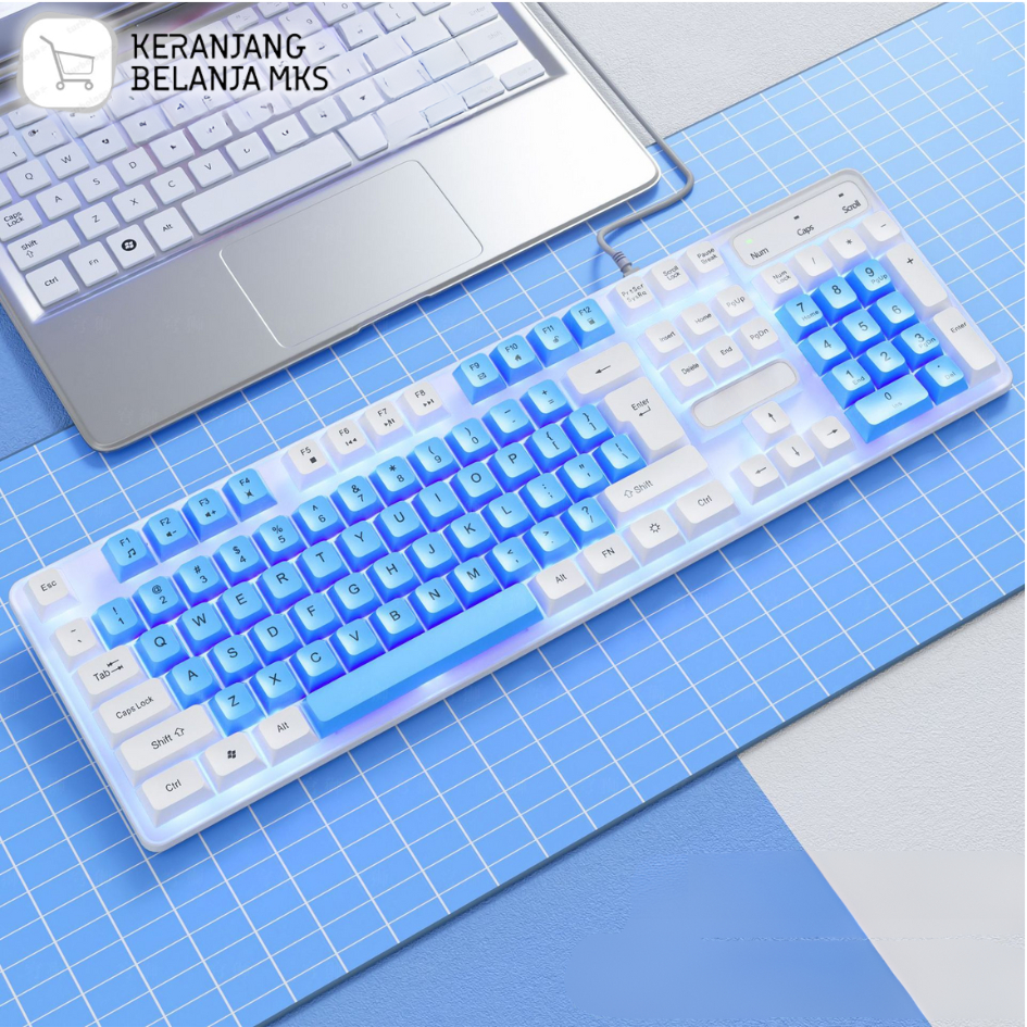 Jual Keyboard Gaming RGB Backlight Mechanical Feel Waterproof | Shopee ...
