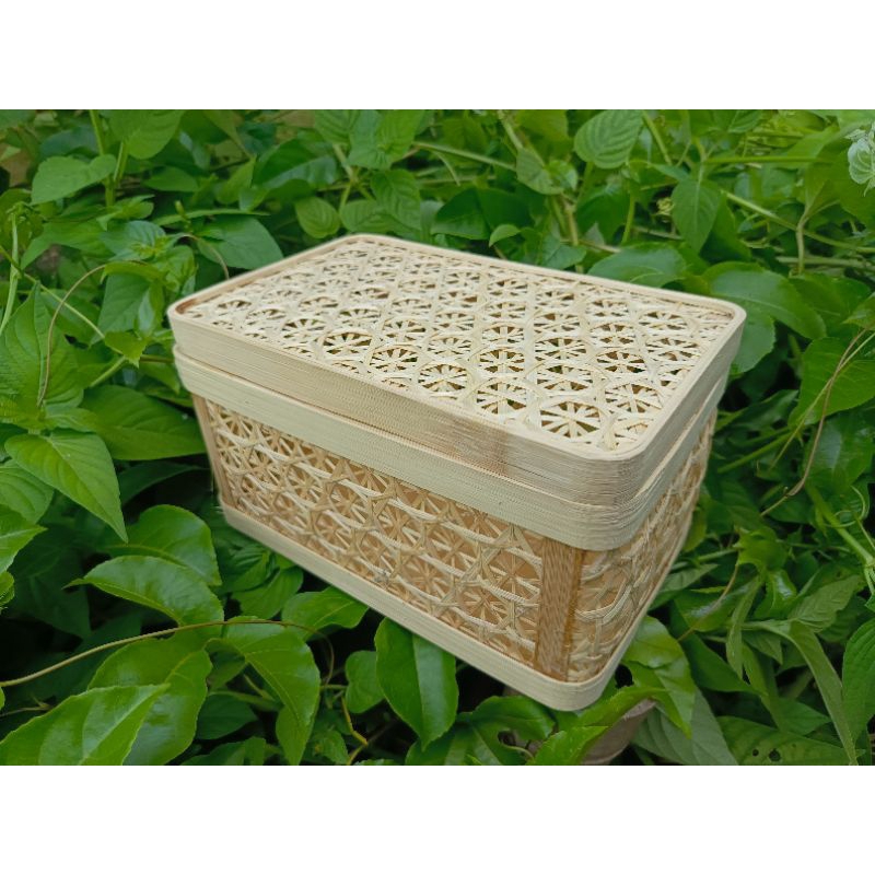 Jual Keranjang Bambu Truntum Parcel | Box Bambu Oval | 22x15x12 ...