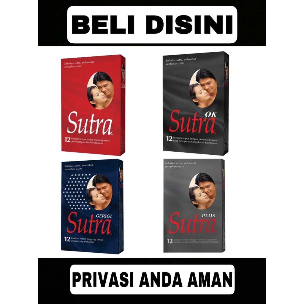 Jual KONDOM SUTRA ALL VARIAN 12 PCS PRIVASI TERJAMIN I ANTI BOCOR I ...