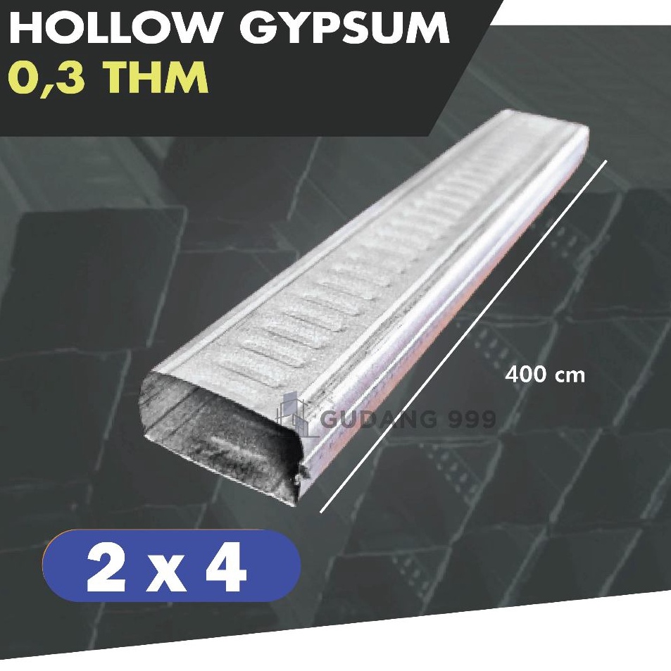 Jual Tertarik Hollow 2x4 3mm THM Holo Gypsum GRC Hollow Plafon Holow ...