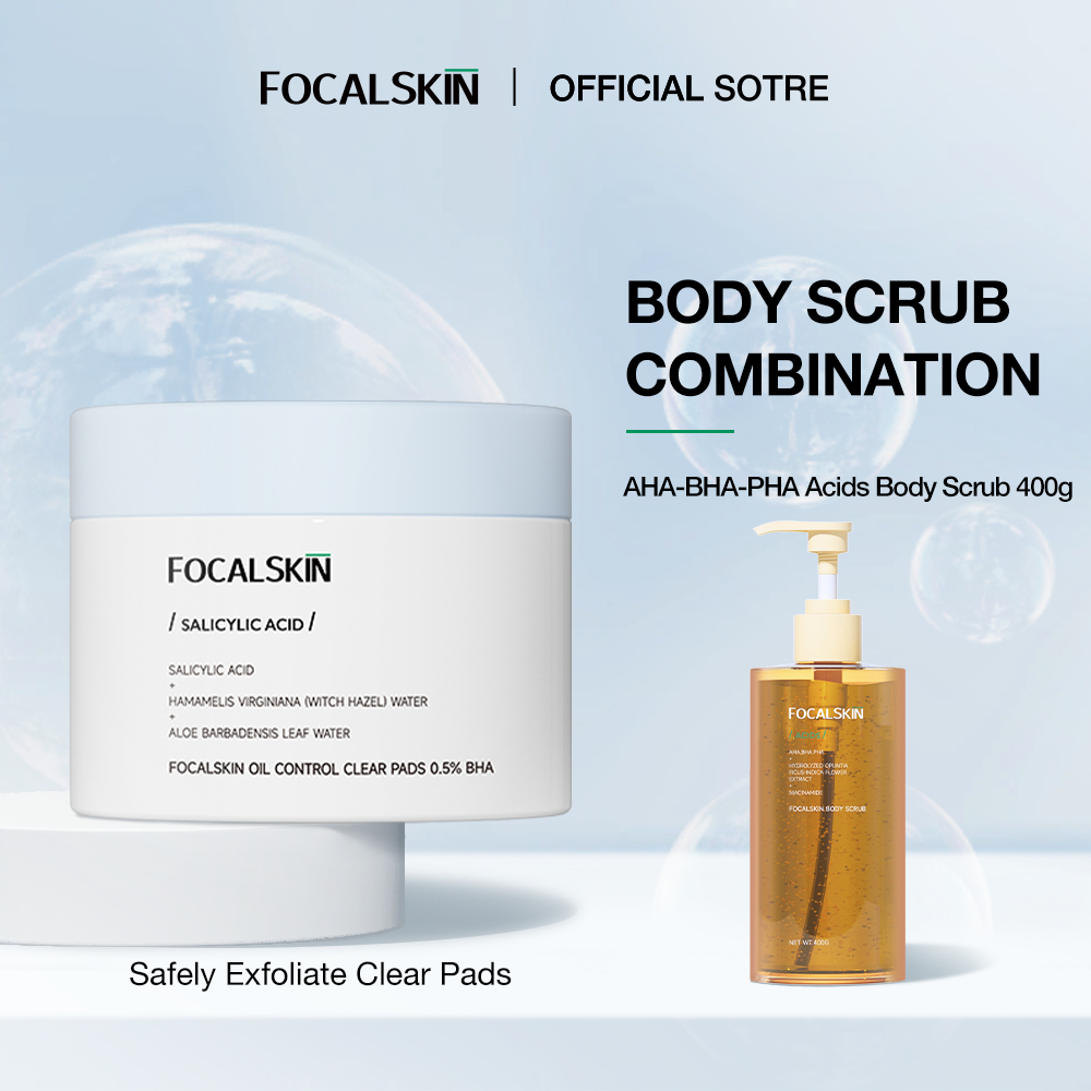 Jual FOCALSKIN Acne Exfoliating Clear Pad 60 Pads / Kapas Eksfoliasi ...