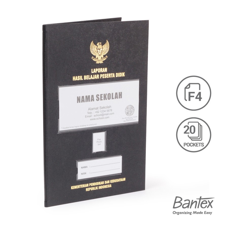 Jual Bantex Map Raport Folio 20 Pocket Hotprint #1022 (pcs) | Shopee ...