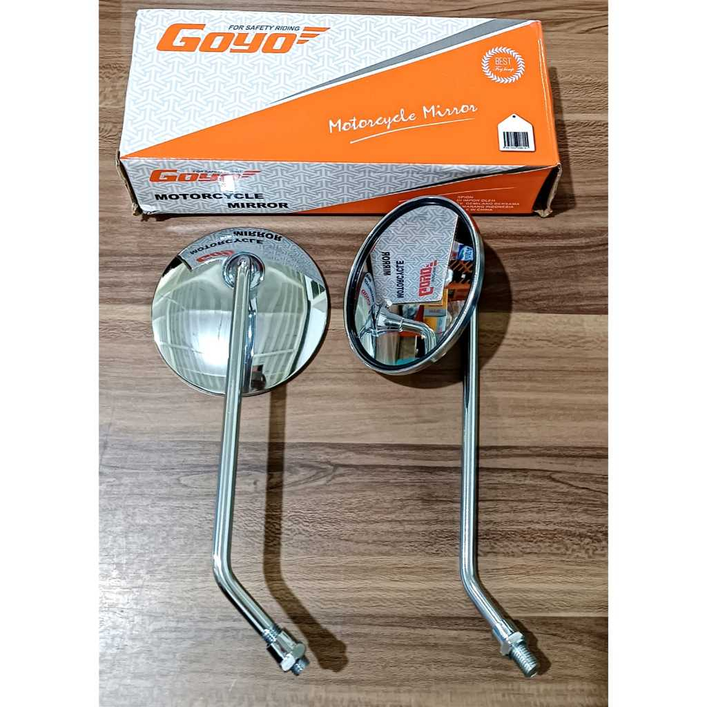 Jual Spion Retro Bulat PanjangBulat Tangkai Panjang Kaca Datar Chrome ...