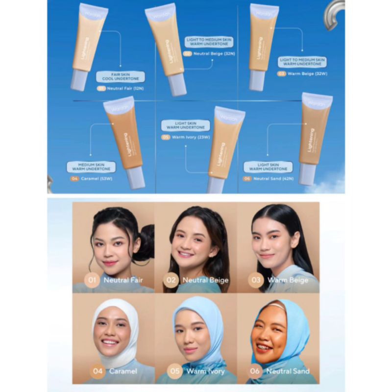 Jual Wardah Lightening Liquid Foundation 2in1 Makeup Brightening ...