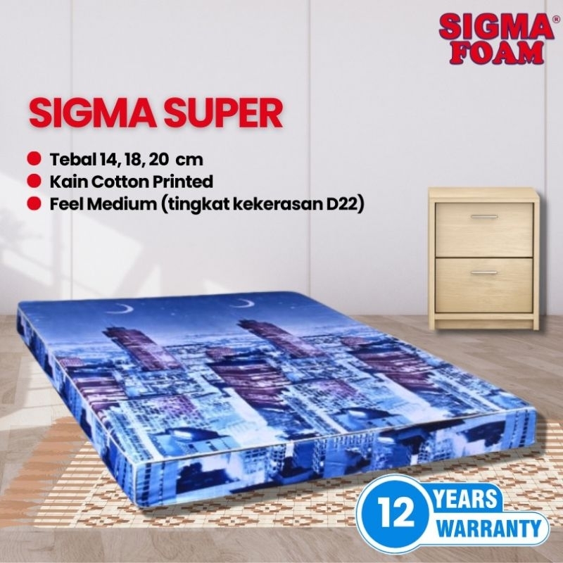 Jual [PENGIRIMAN KHUSUS SOLORAYA] Kasur Busa Sigma - Super T14 cm | Shopee Indonesia