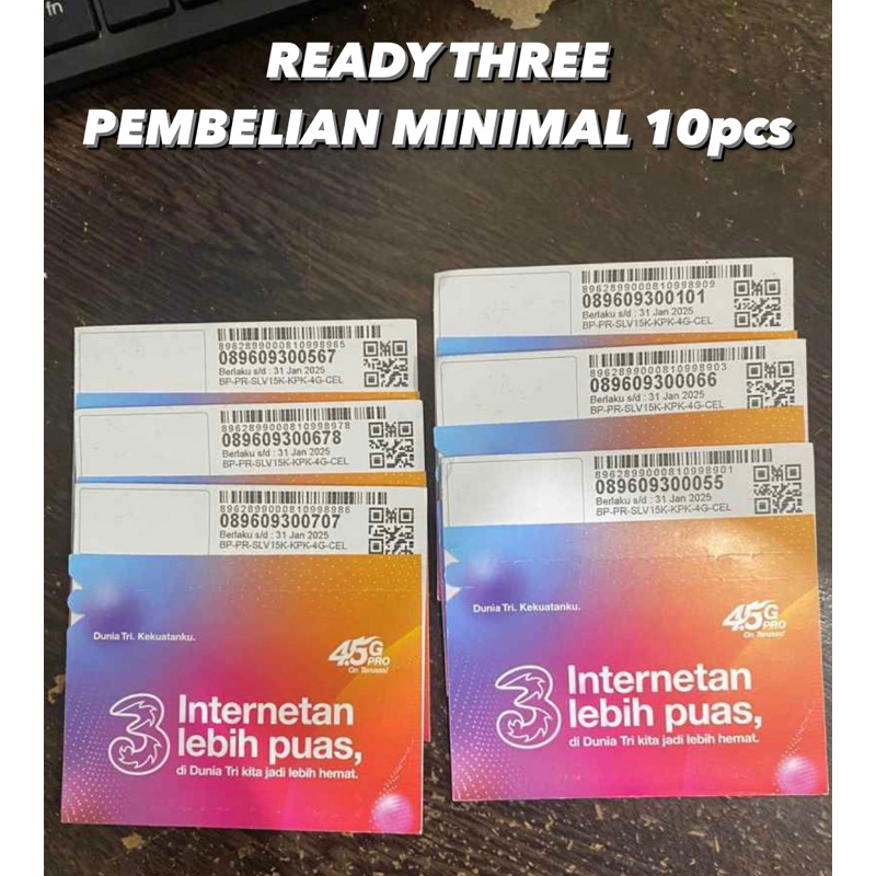Jual Perdana Simcard Three | Shopee Indonesia