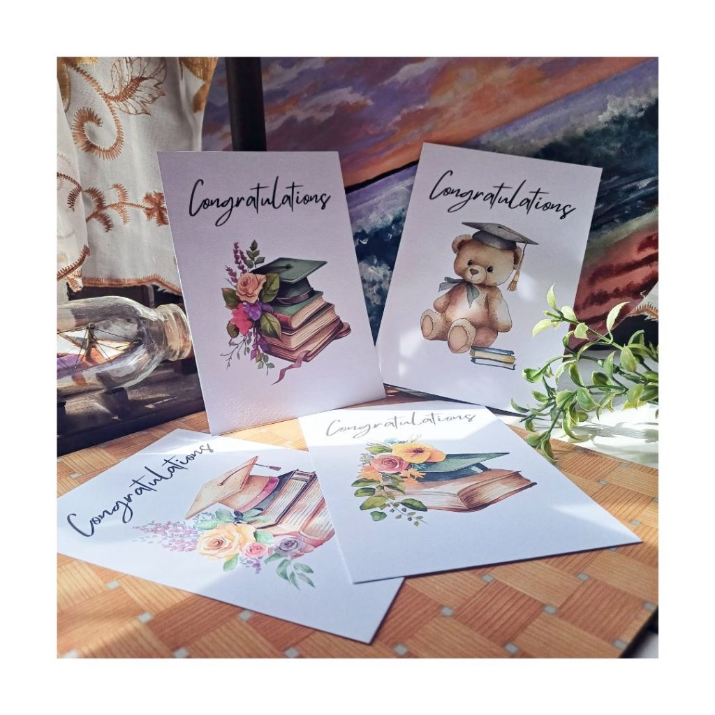 Jual Graduation card/Kartu ucapan wisuda + amplop + sticker | Shopee ...