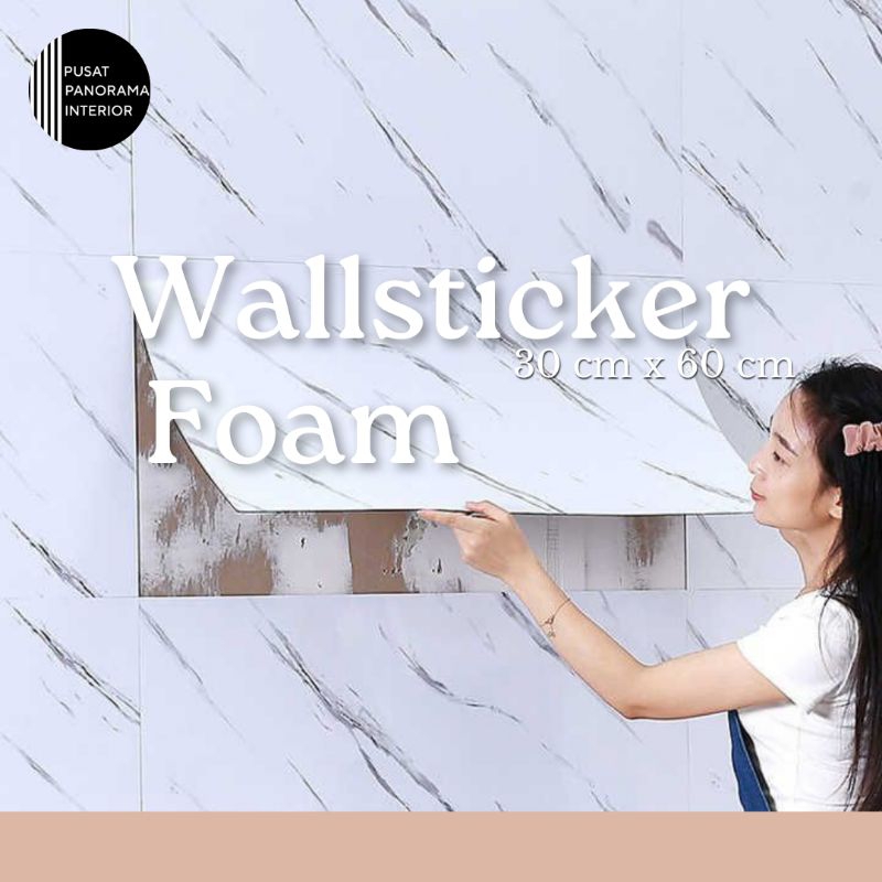 Jual Wallpaper Stiker 30cmx60cm/ Wallpaper Dinding Dengan Perekat ...