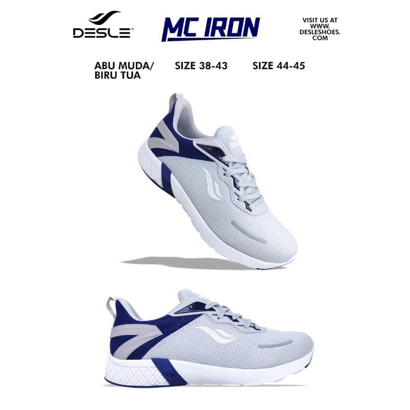 Jual SEPATU DESLE MC IRON - Sepatu sneakers dewasa unisex | Shopee ...
