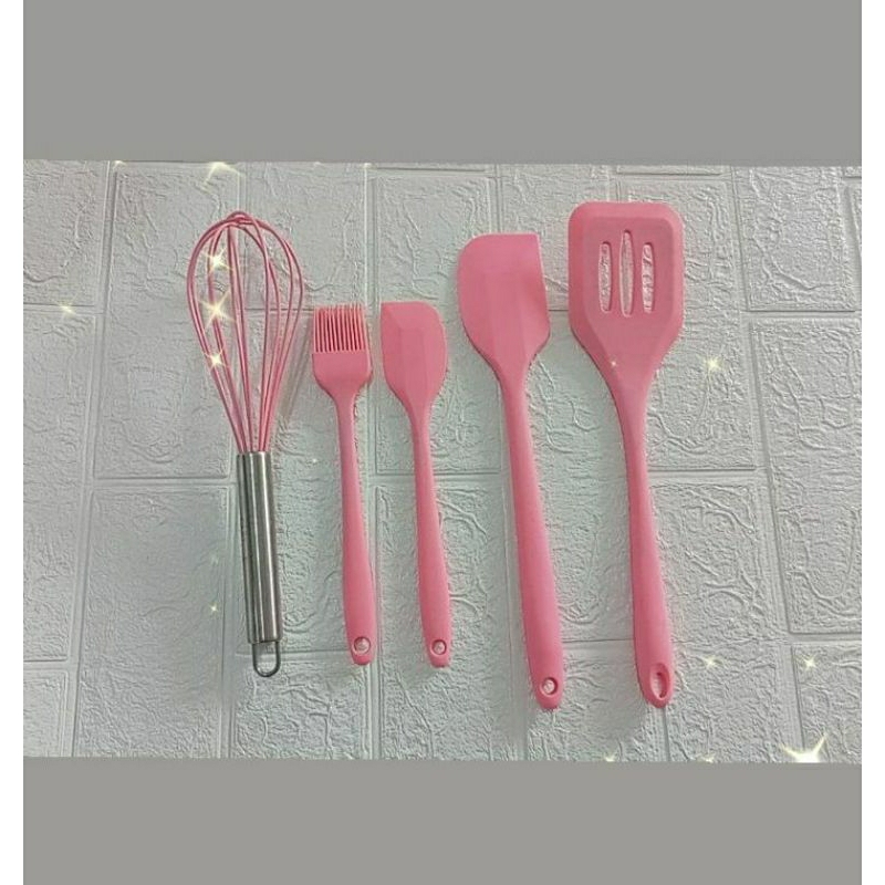 Jual spatula silicone set isi 5pcs | Shopee Indonesia