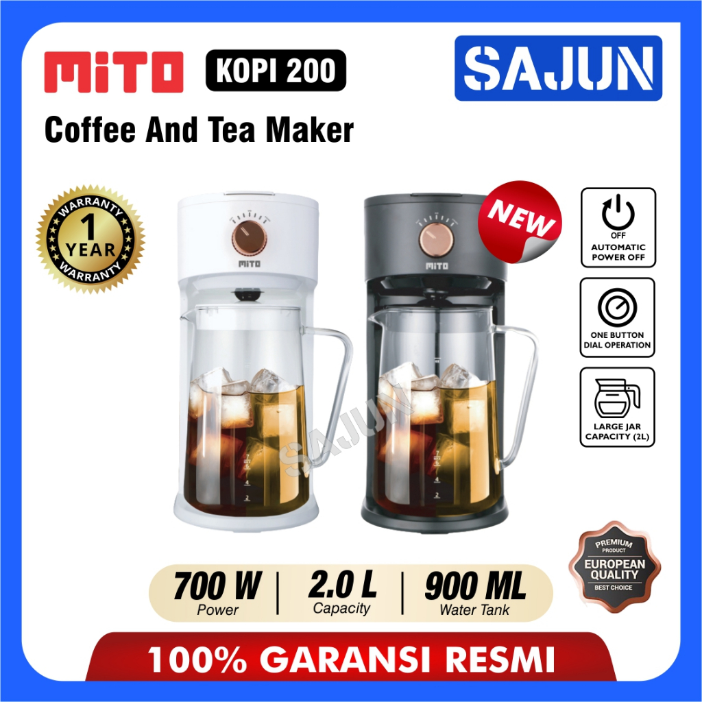 Jual Mito Drip Ice Coffee & Tea Maker KOPI-200 Mesin Kopi Teh 2L Garansi Resmi | Shopee Indonesia