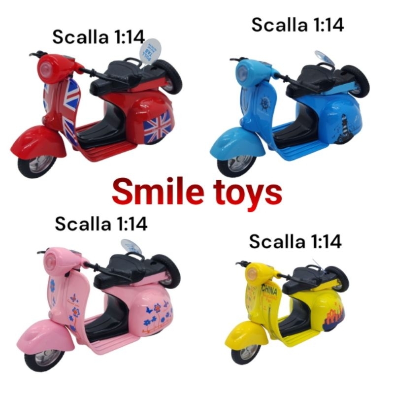 Jual VESPA miniatur mobil classical scalla 1:32 | Shopee Indonesia
